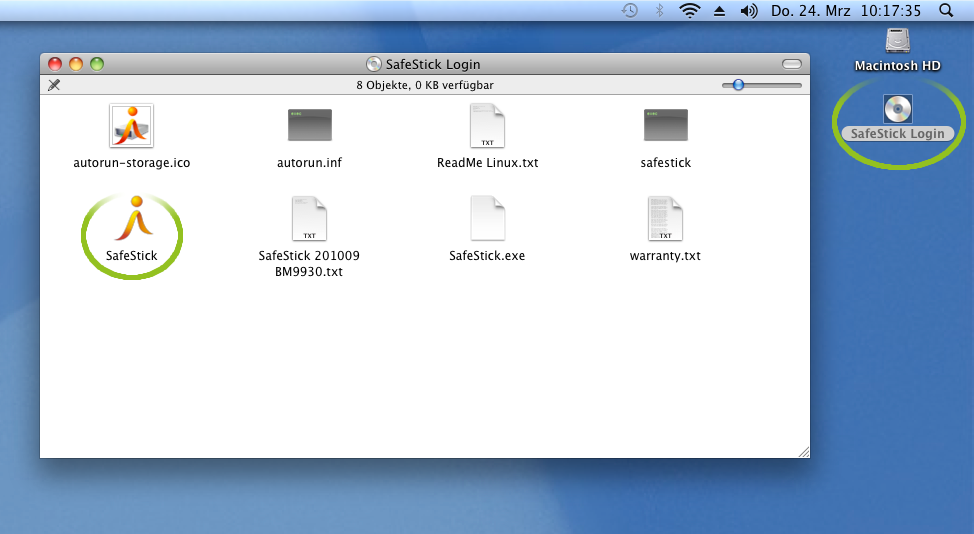 Blockmaster SafeStick – Einsatz unter MacOS – GANEC GmbH