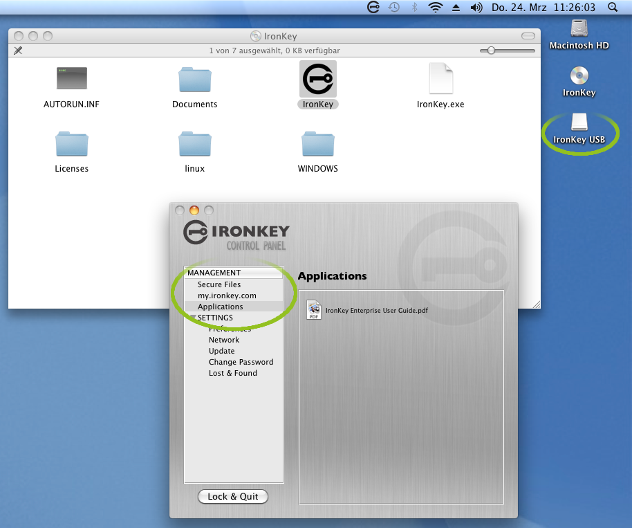 IronKey – Einsatz unter MacOS – GANEC GmbH